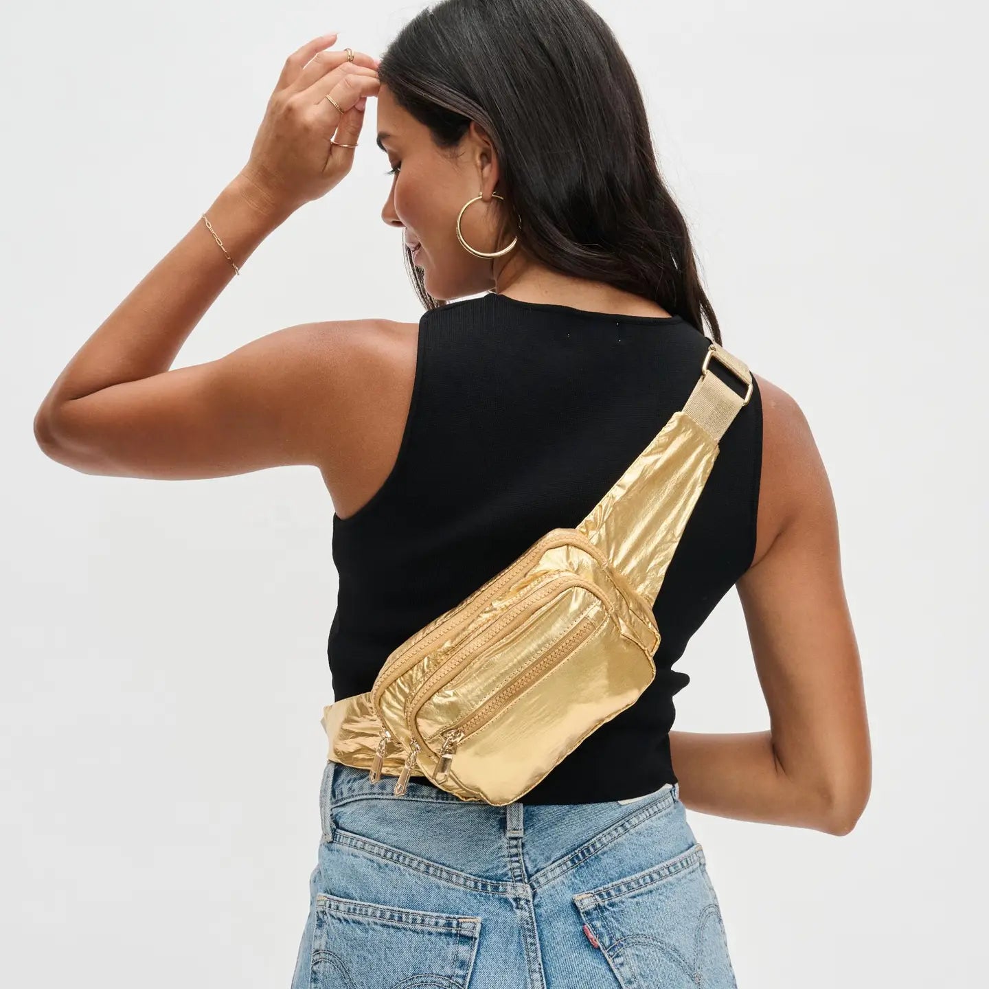 Sol and Solene Hip Hugger Belt Bag | Metallic – Shecanlove